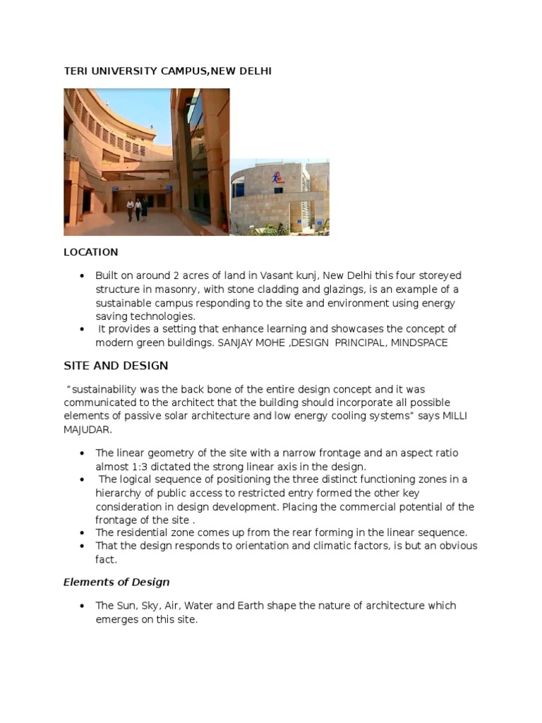 Teri University Campus | PDF | Architectural Design | Architecture