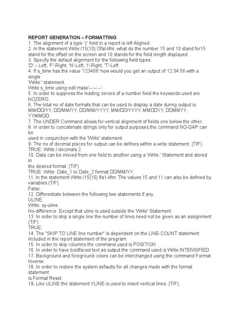 Abap Conversion 02 Pdf Parameter Computer Programming Subroutine