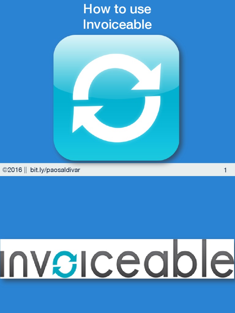 Paolo - Saldivar - How To Use Invoiceable | PDF | Online And Offline ...