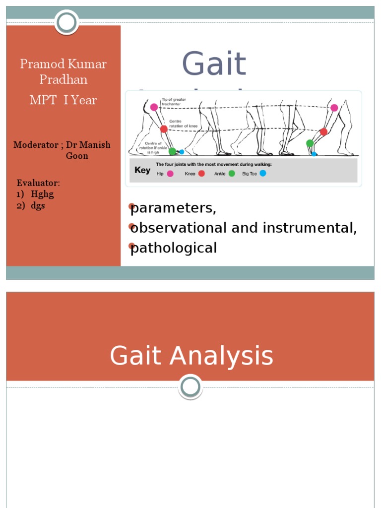 Gait Analysis - Parameters, Observational and Instrumental | PDF | Foot ...
