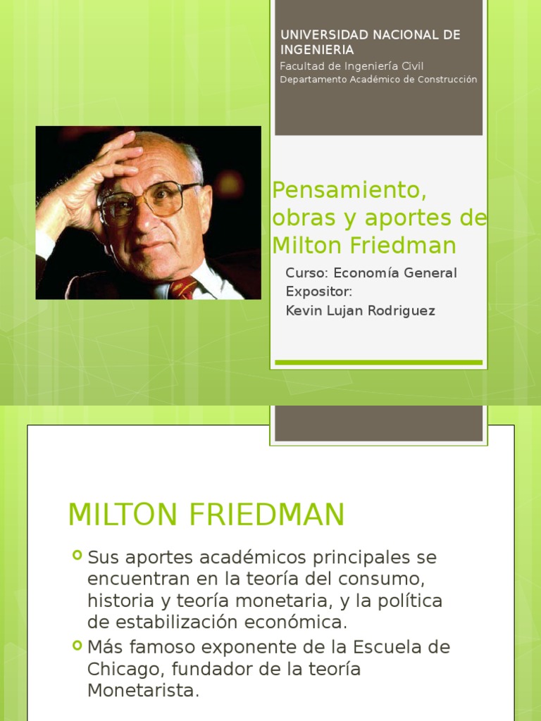 Milton Friedman | PDF