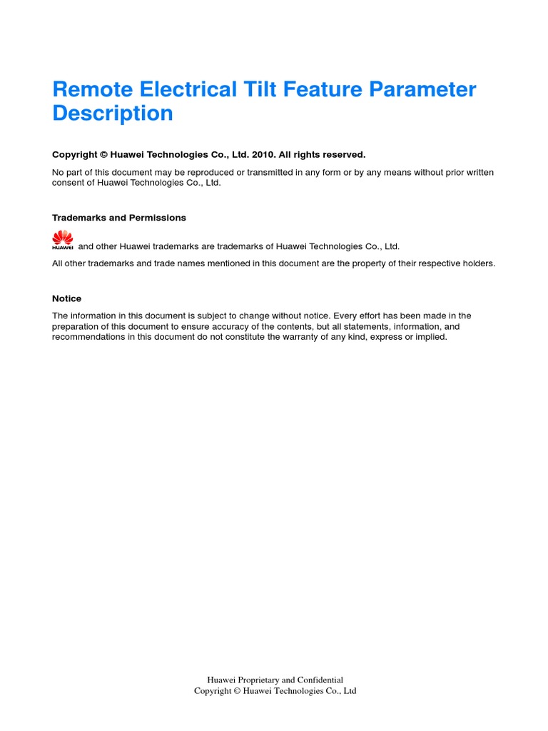 Remote Electrical Tilt | Antenna (Radio) | Trademark