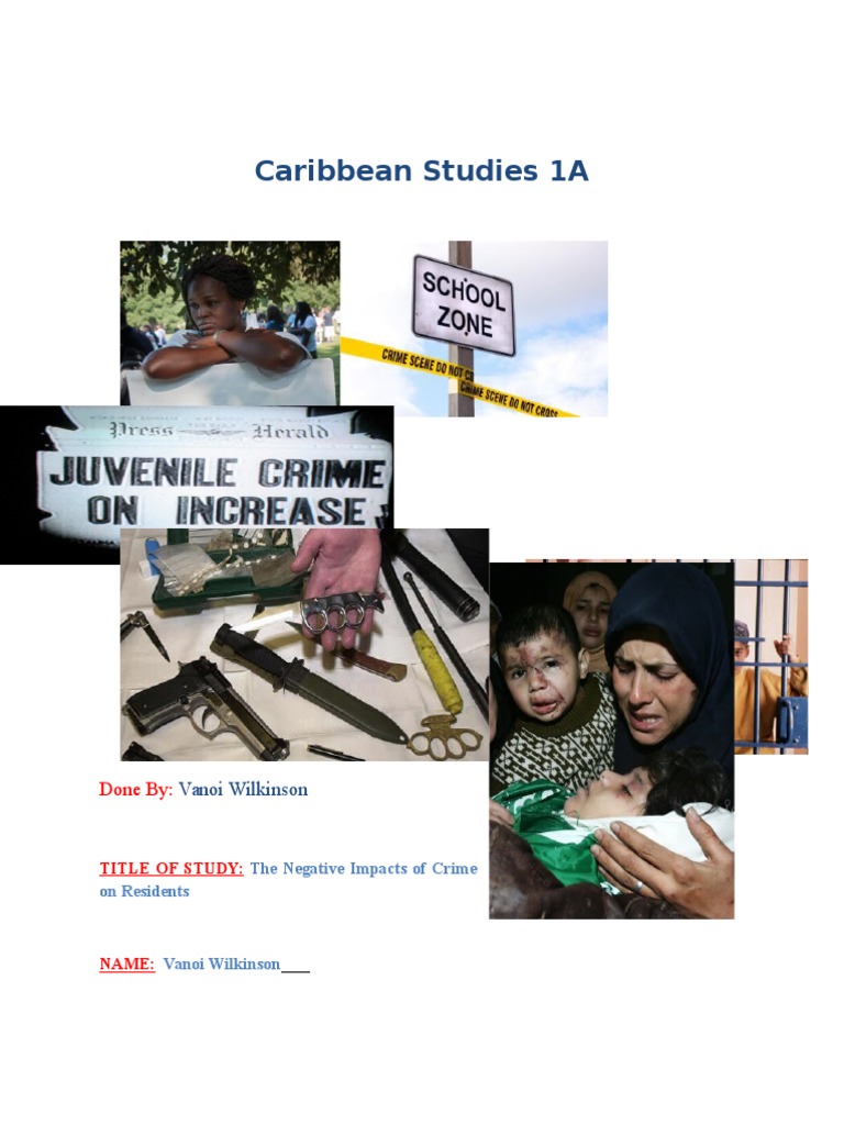 Caribbean Studies IA | PDF | Illegal Drug Trade | Crime & Violence