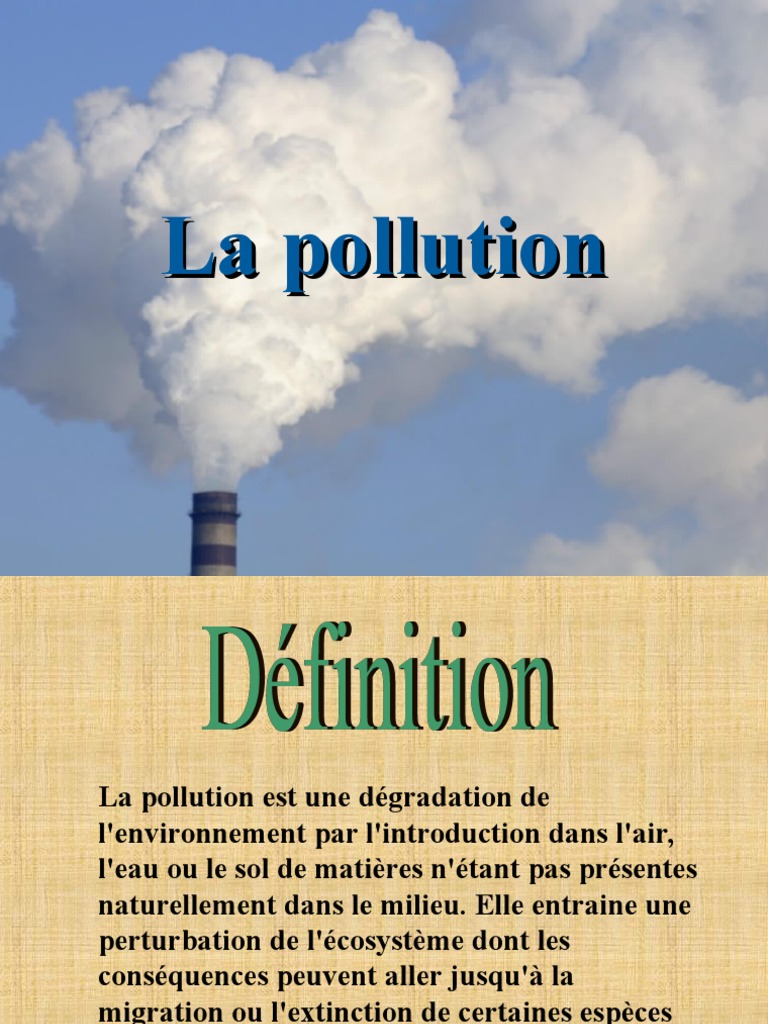 La Pollution | PDF | la pollution | Environnement naturel