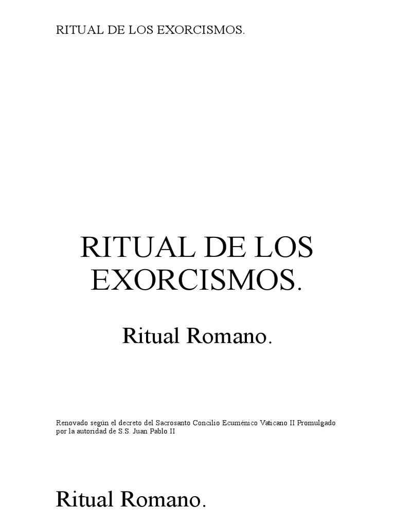 Ritual de Exorcismos | PDF | Posesión demoníaca | María, madre de Jesús