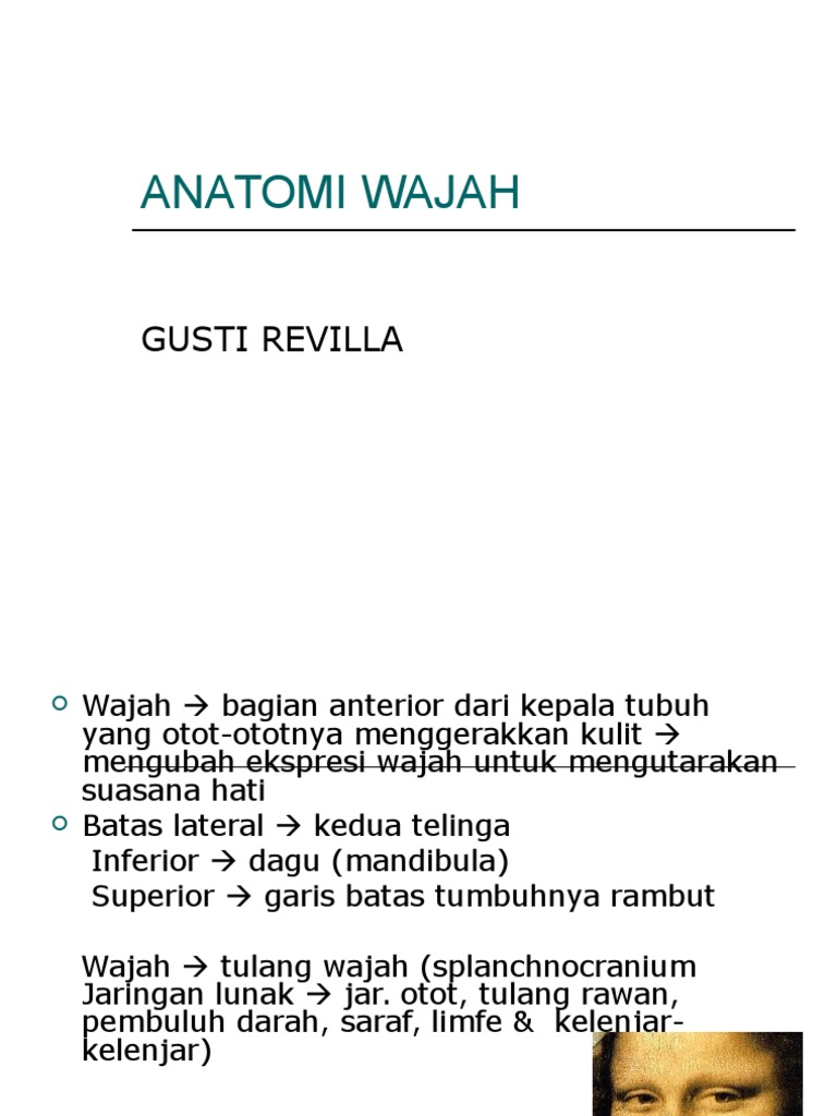 Anatomi Wajah dan Otot Facial | PDF | Wellness | Science & Mathematics