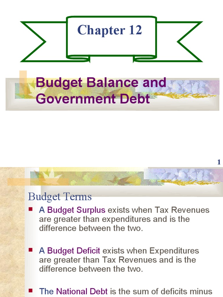 Chapter 12 Budget Balance And Government Debt Download Free Pdf