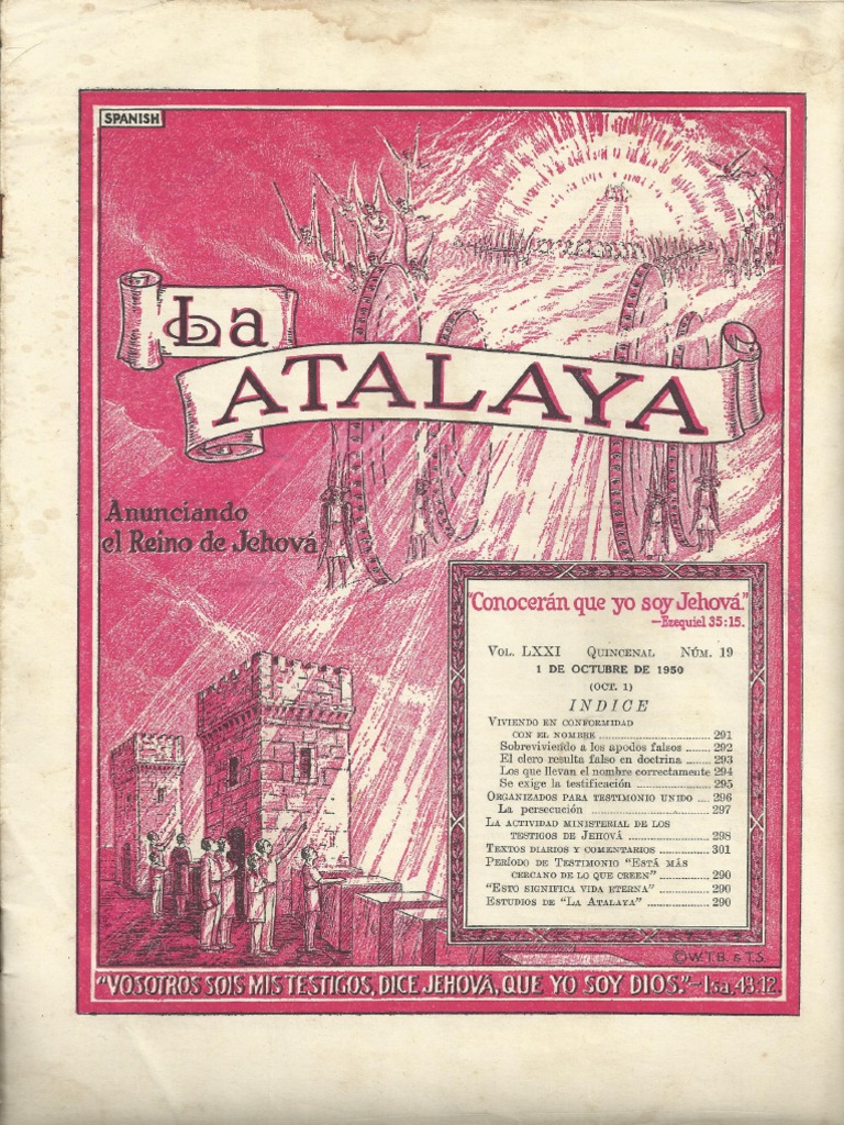 Atalaya 1º 0ctubre 1950 Español | PDF