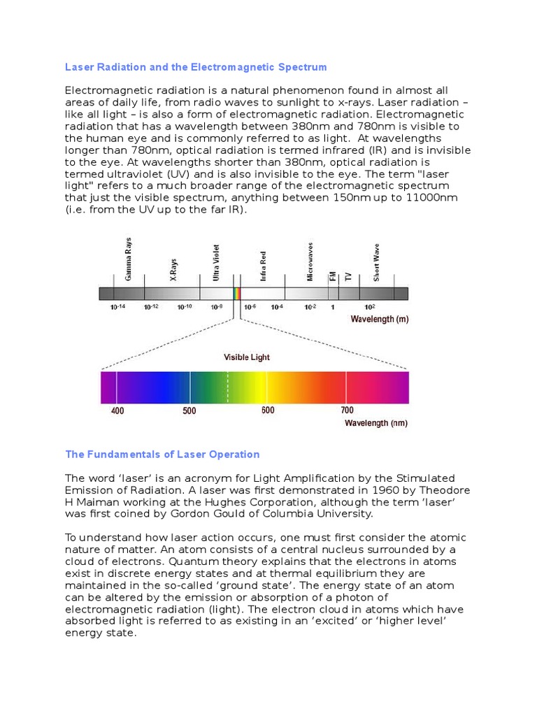 Laser Safety: Understanding the Biological Effects of Laser Radiation ...