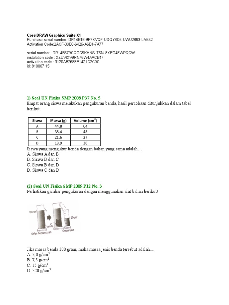 Soal Massa Jenis | PDF