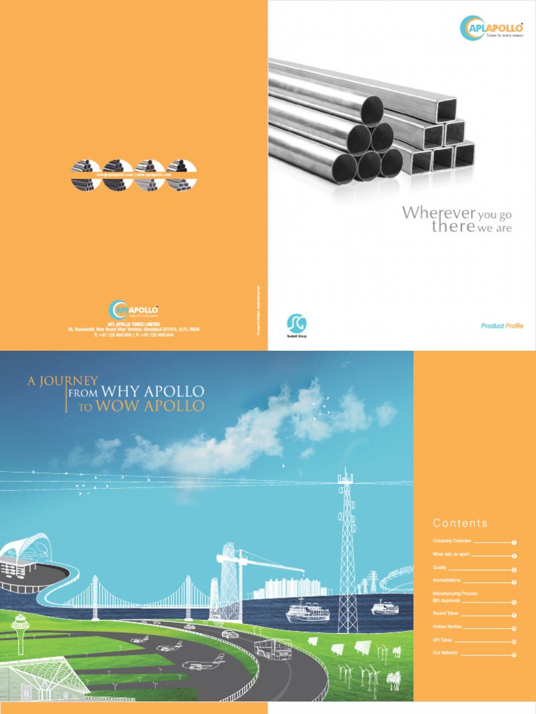 Apappolo Steel Brochure | PDF | Scaffolding | Pipe (Fluid Conveyance)