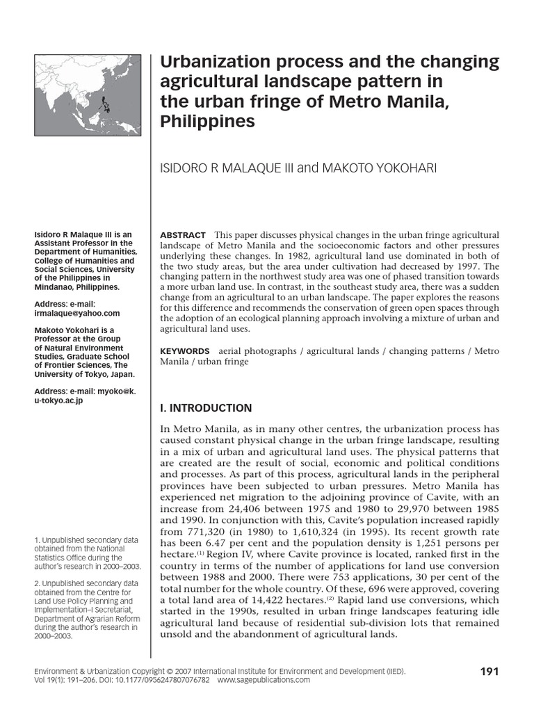 Urbanization Process and the Changing - 16 Pages | Urbanization | Urban ...