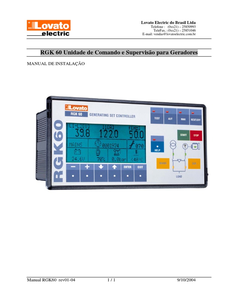I - Port - RGK 60 | PDF | Corrente direta | Relé