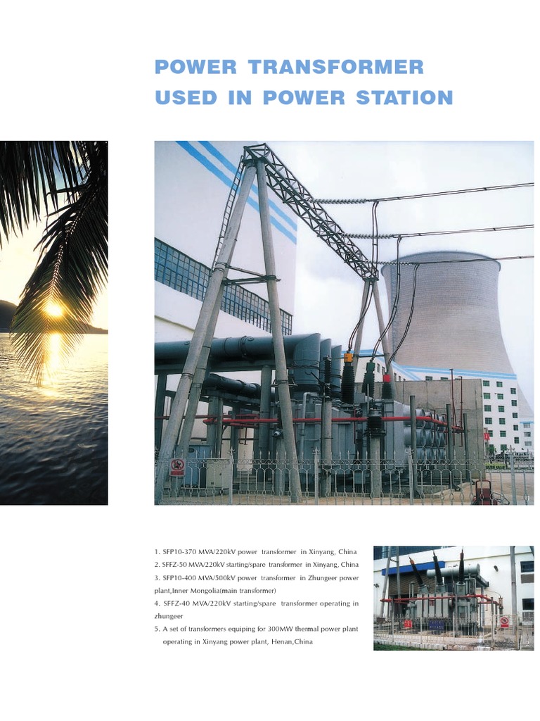 Power Tansformer | PDF | Power Station | Transformer