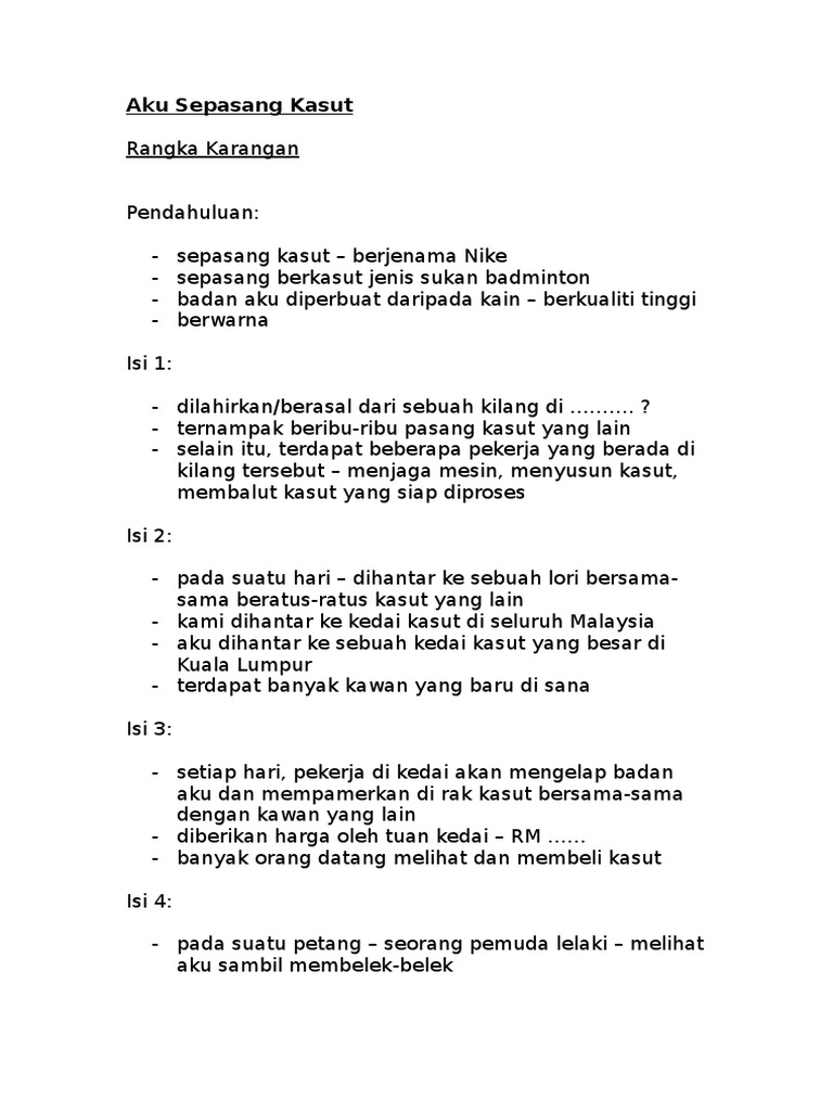 Aku Sepasang Kasut Pdf