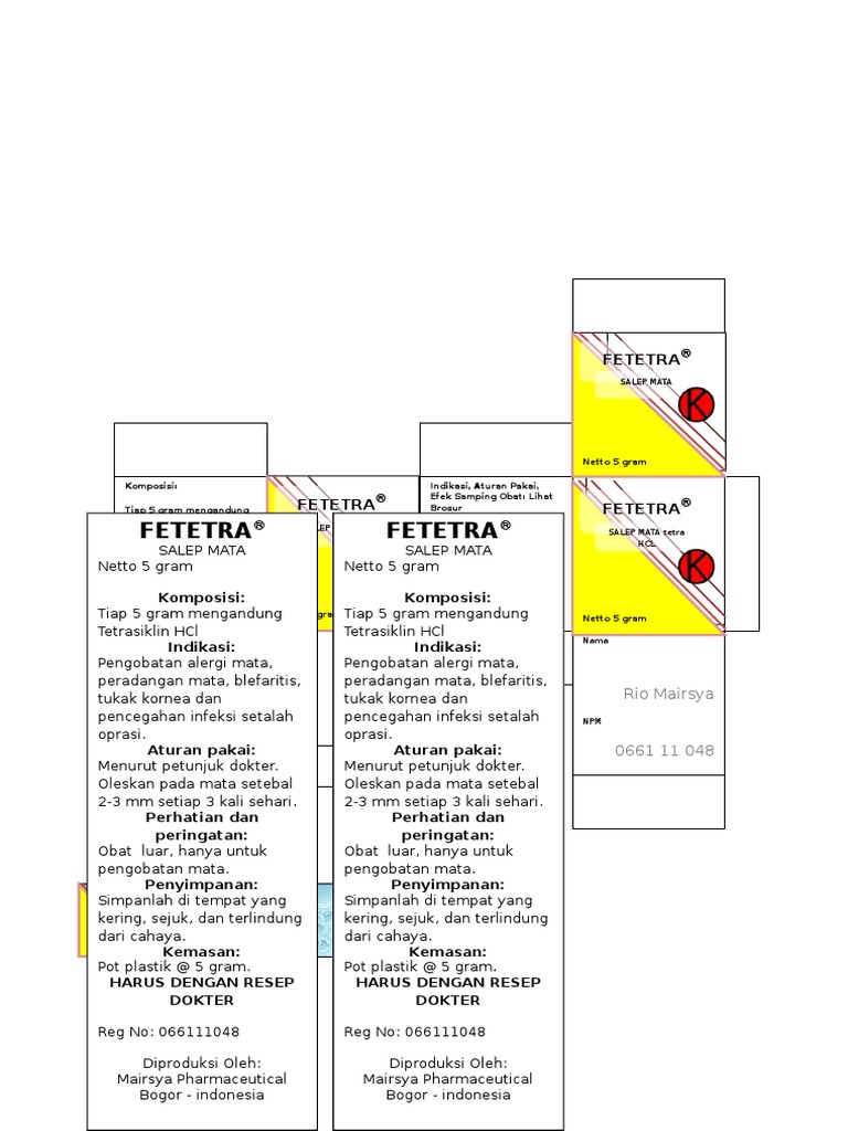 Salep Tetra Siklin | PDF
