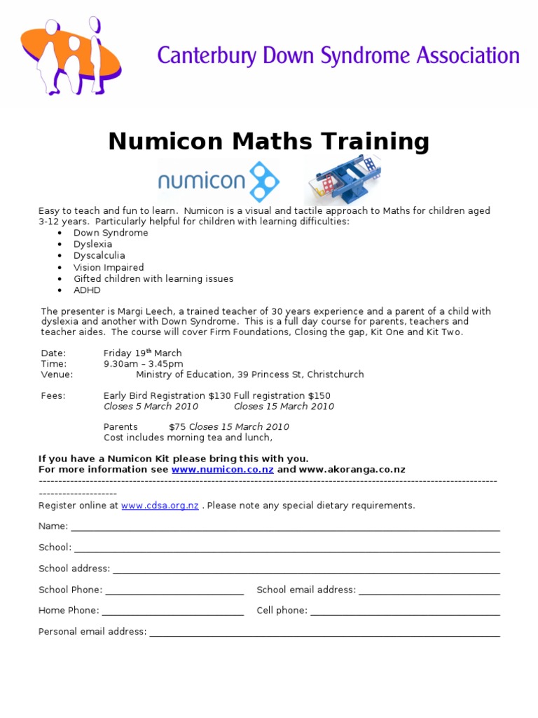 Numicon Maths Training for Ages 3-12 | PDF