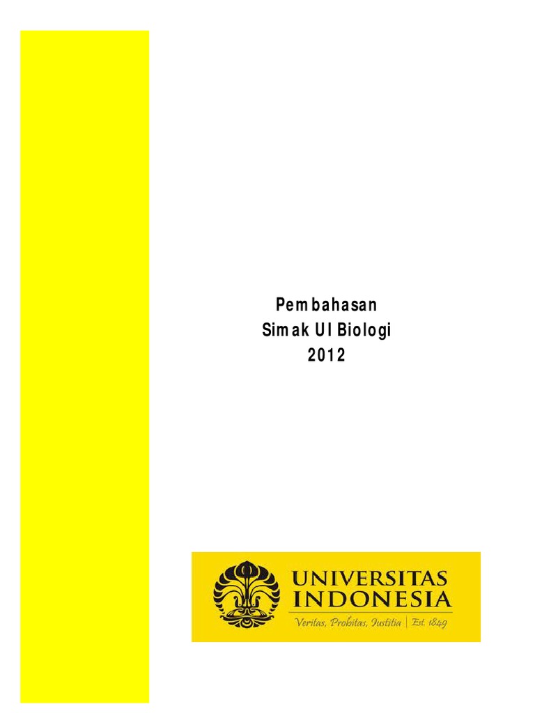 SIMAK UI Biologi-521 2012 PDF | PDF | Griya & Taman | Kesehatan Holistik SIMAK UI Biologi-521 2012 PDF | PDF | Griya & Taman | Kesehatan Holistik
