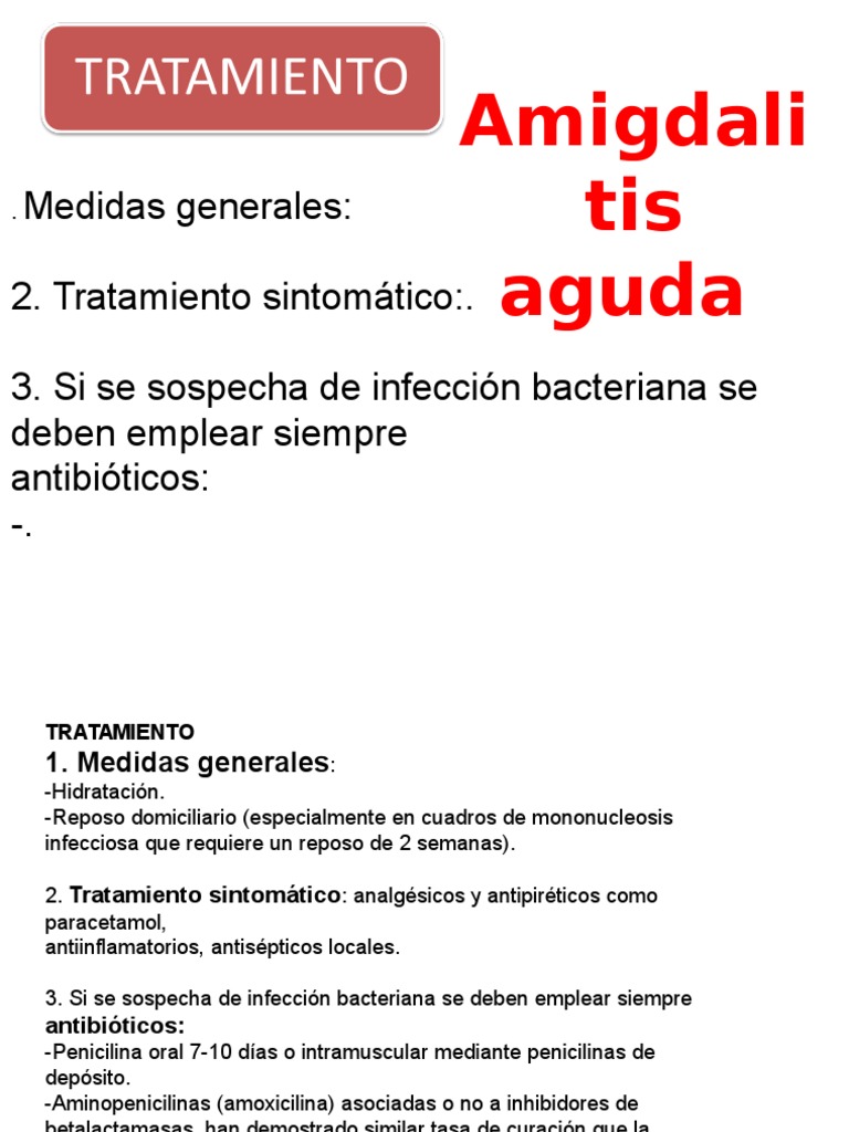 Tratamiento de Amigdalitis y Adenoides | PDF | Penicilina | Antiinflamatorio