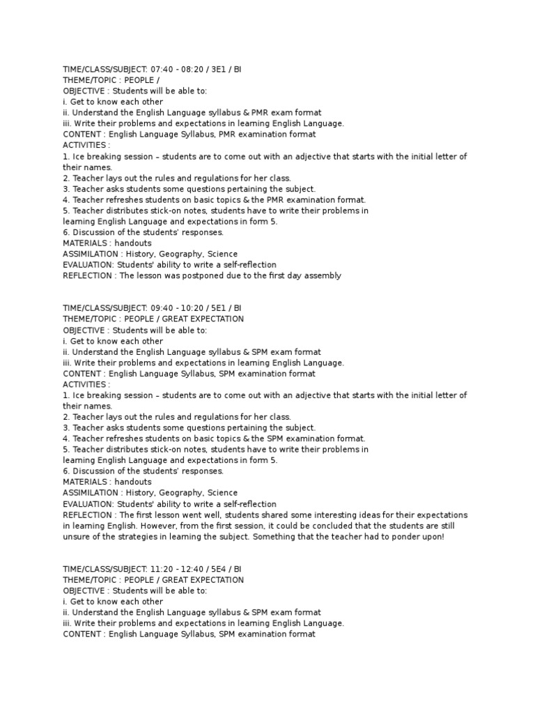 Lesson Plan Form 3 | PDF | Lesson Plan | Quran