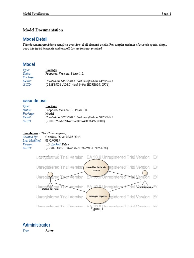 Model Detail | PDF | Use Case | Systems Engineering