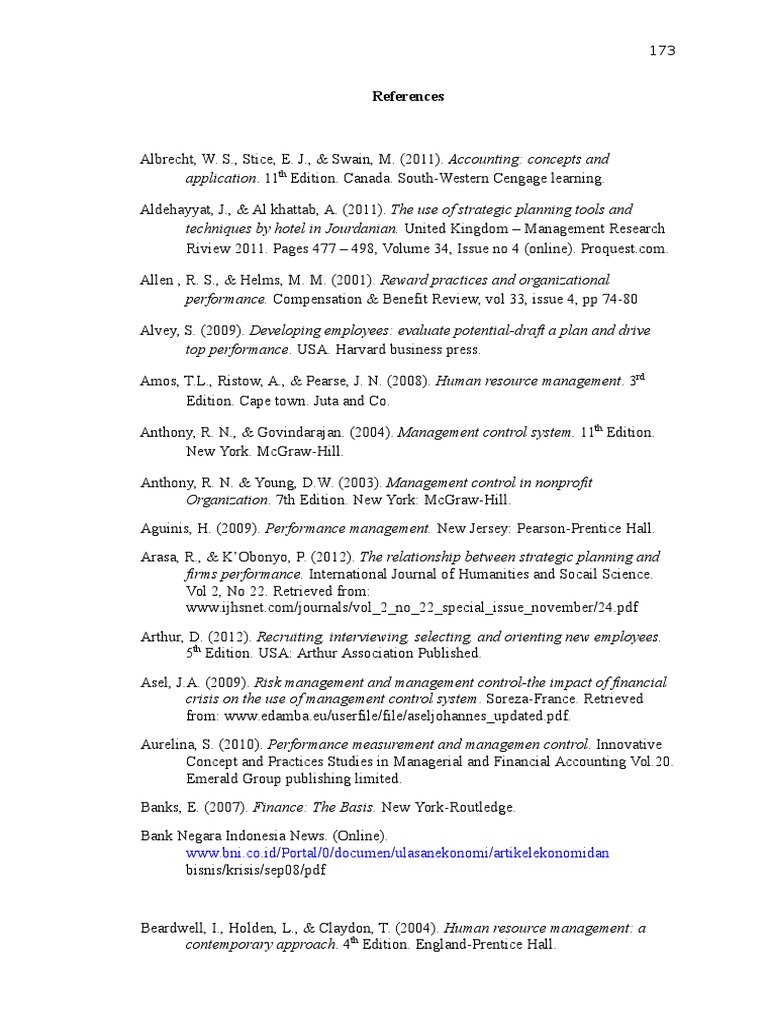 References | Human Resource Management | Strategic Management