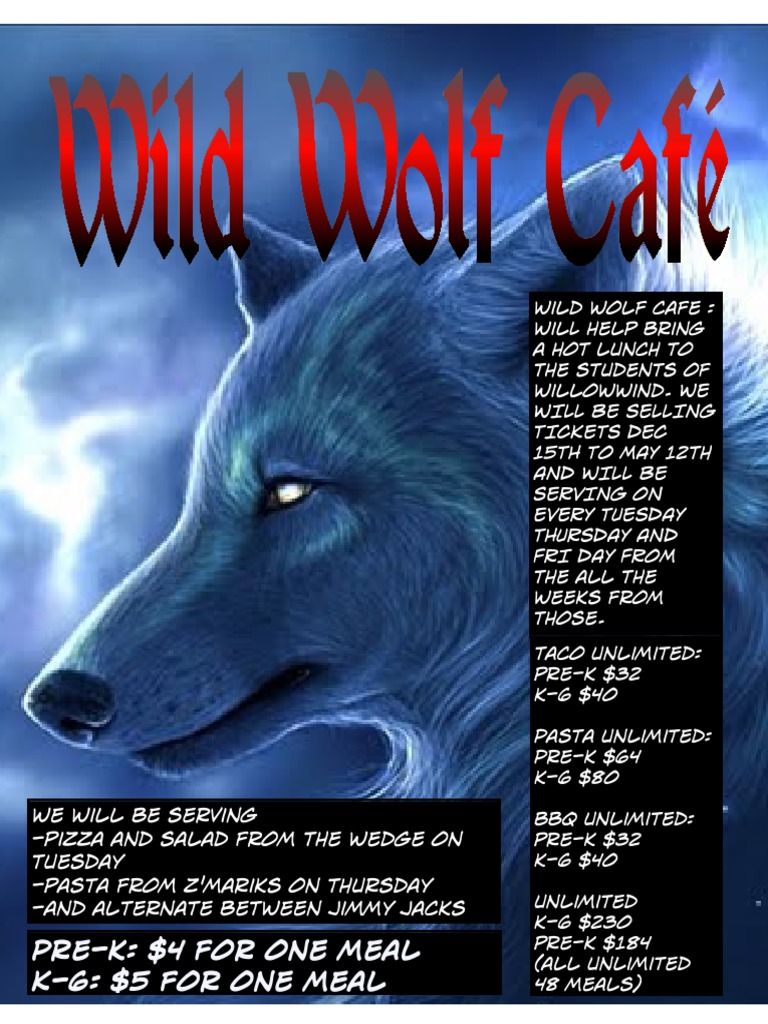 Wild Wolf Cafe Lunch Ticket Sales | PDF