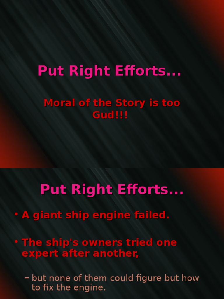 Put Right Efforts | PDF
