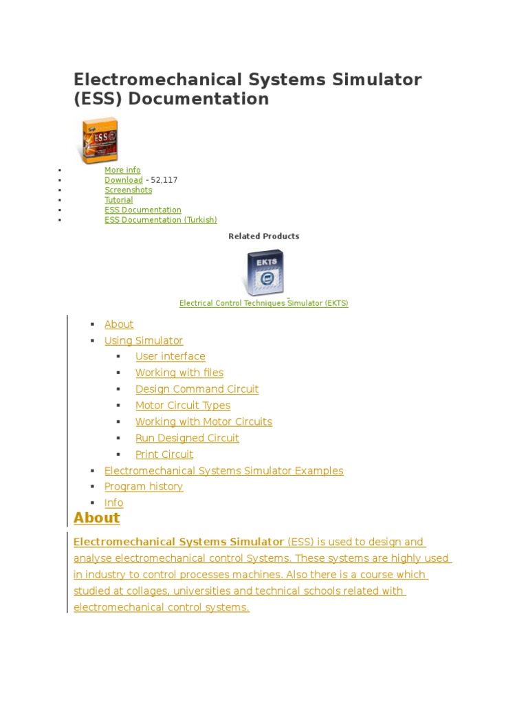 Electromechanical Systems Simulator | PDF | Relay | Switch