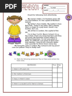Sophie's Daily Routine Explained | PDF | Language Arts & Discipline