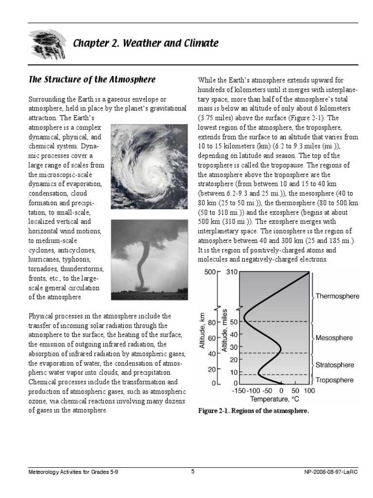 Chapter 2. Weather and Climate: Figure 2-1. Regions of The Atmosphere ...