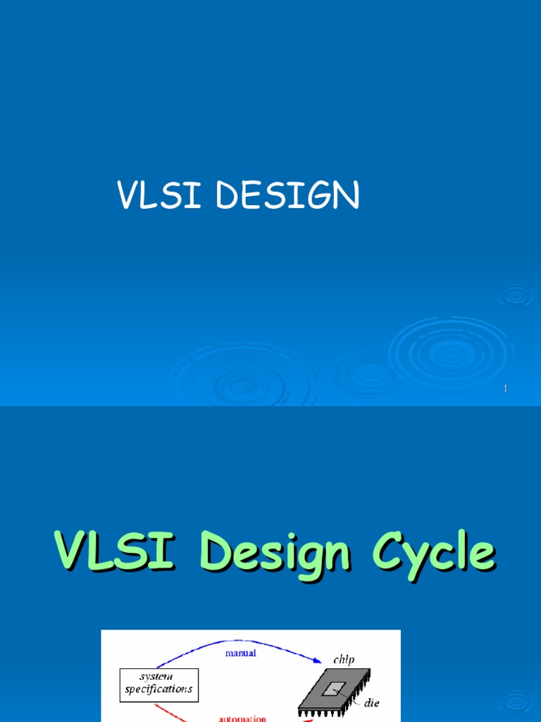 VLSI Design1 | PDF | Logic Synthesis | Hardware Description Language