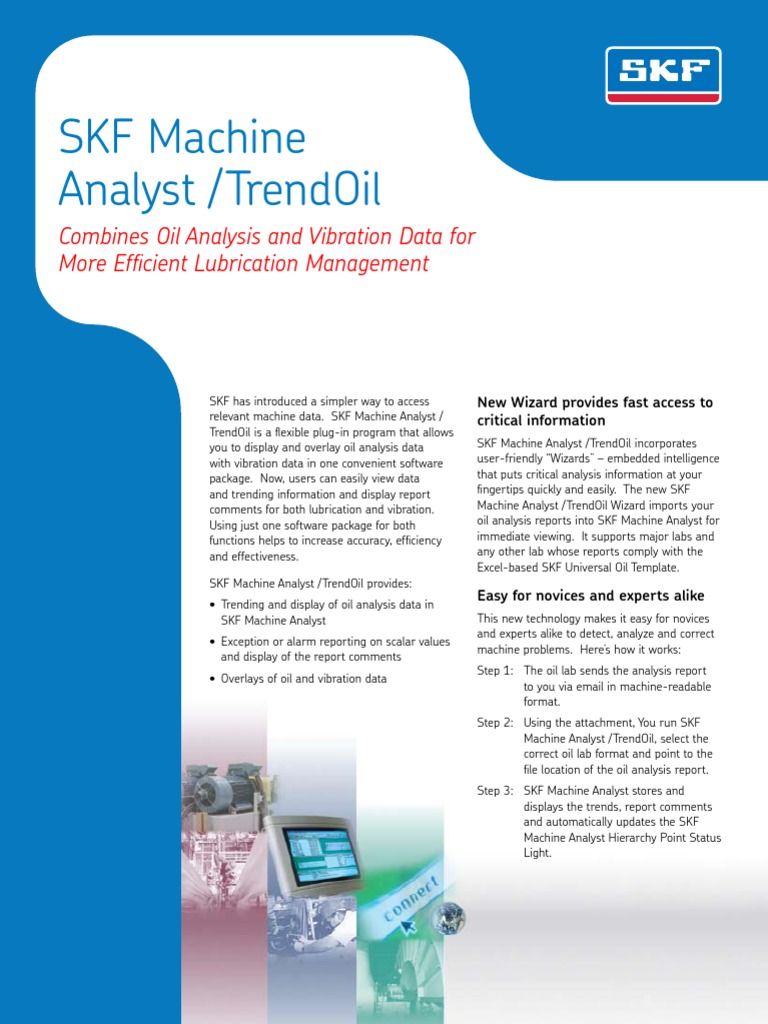 CM2309 en SKF Machine Analyst-TrendOil | PDF | Software | Intellectual ...