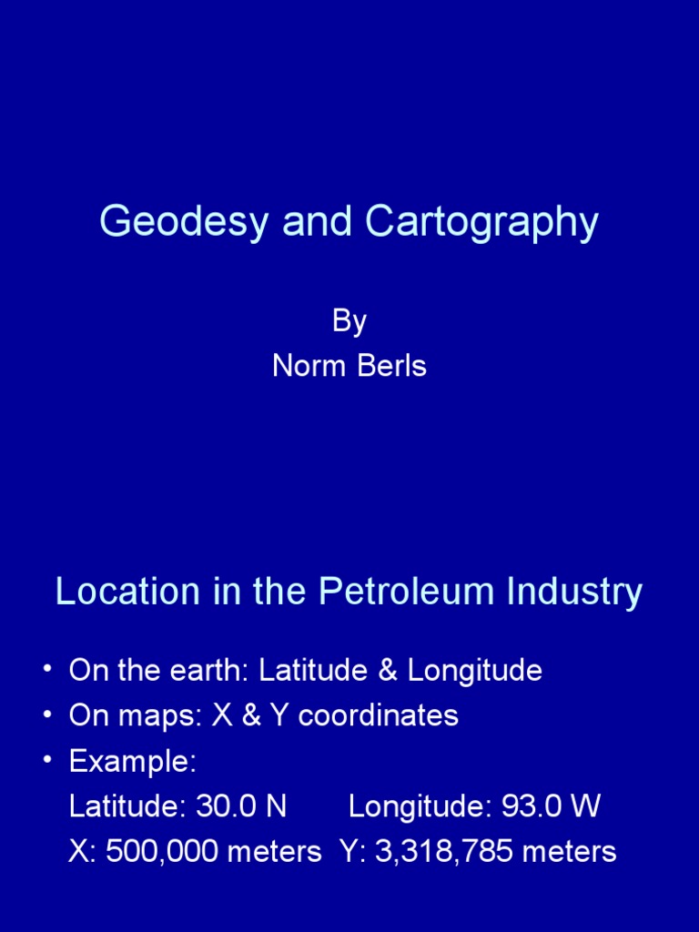 Geodesy and Cartography | PDF | Latitude | Geodesy