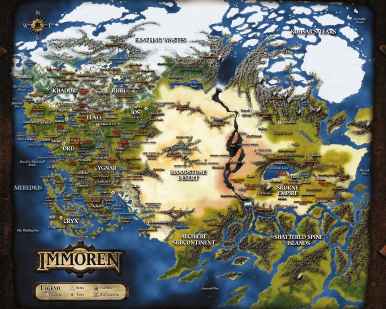 Monsternomicon, Vol.2 - Immoren Map PDF | PDF