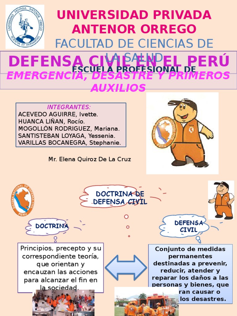 Defensa Civil en El Perú | Defensa Civil | Seguridad