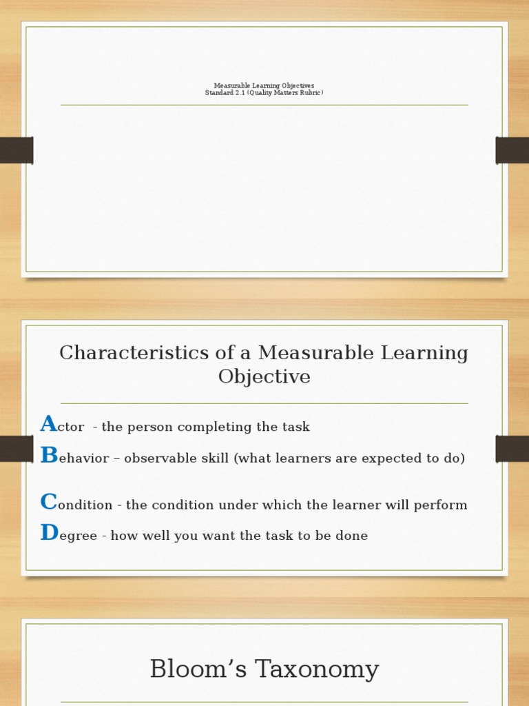 Crafting Effective Learning Objectives | PDF | Career & Growth | Computers