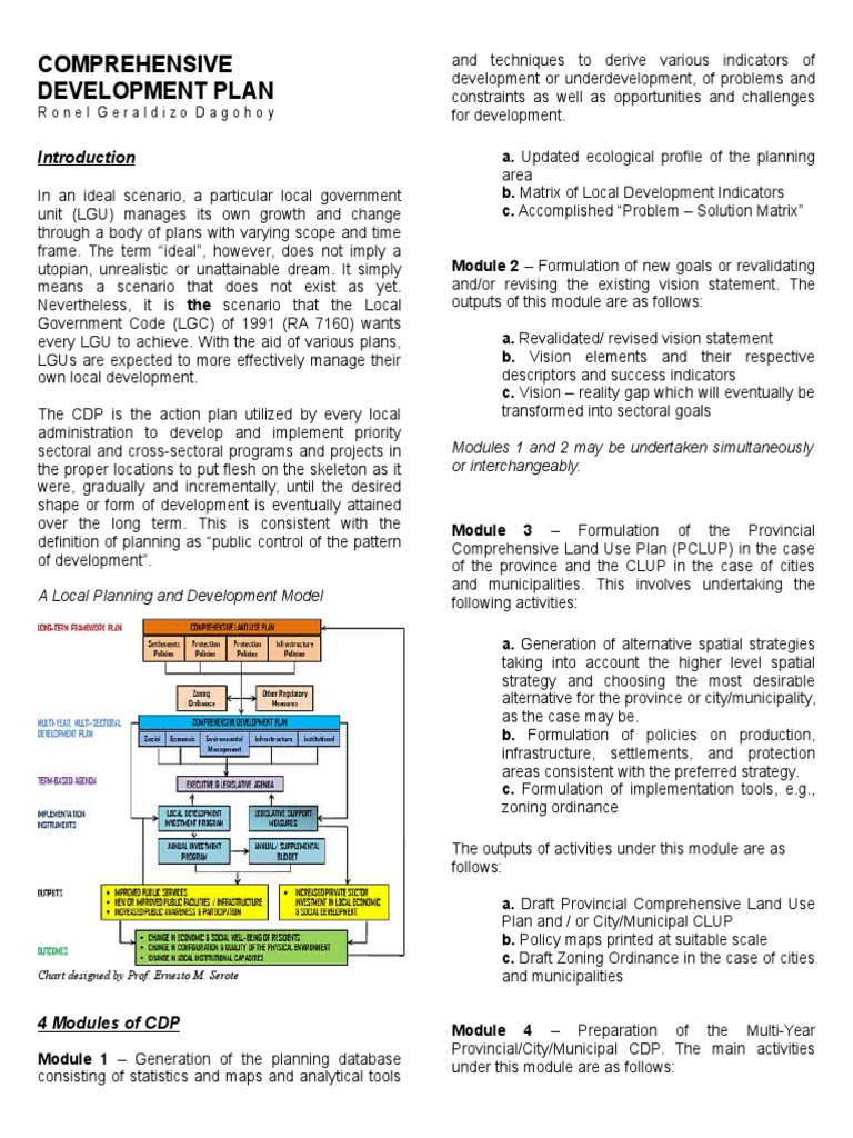 LGU Comprehensive Development Plan | Infrastructure | Non Governmental ...