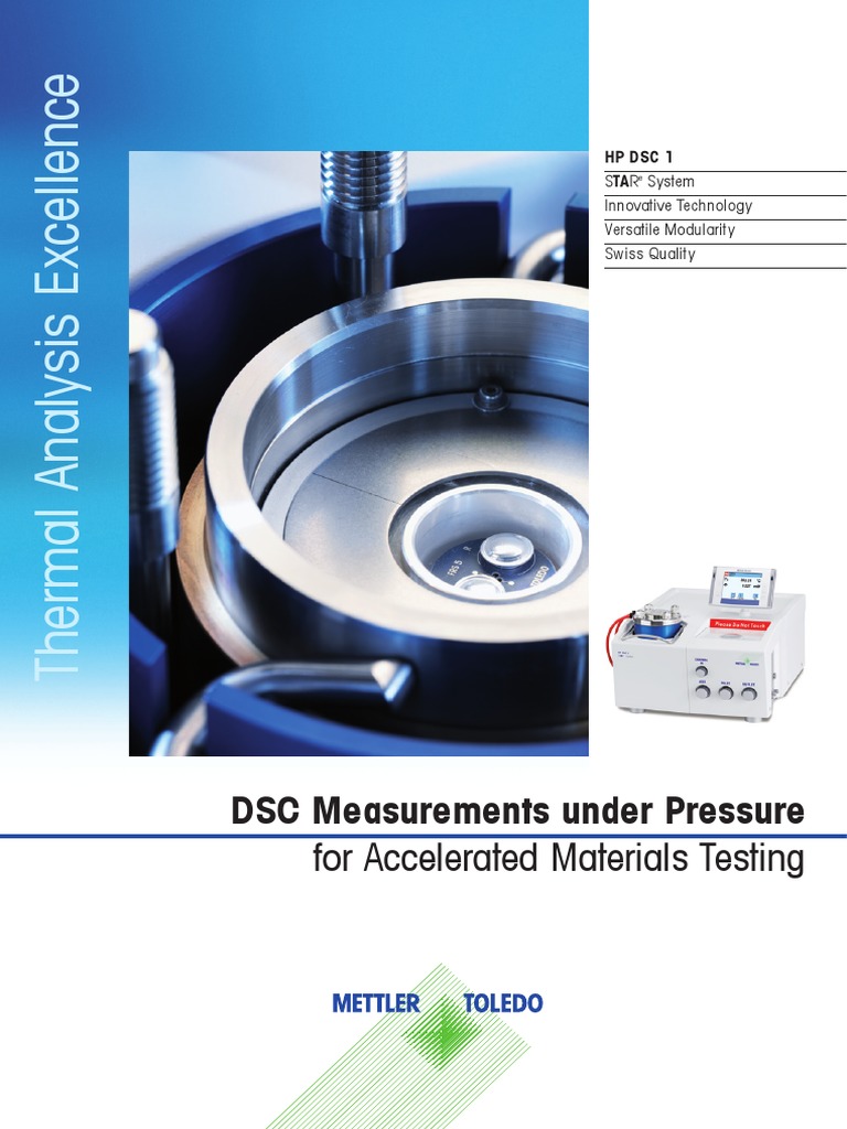 HP DSC1 Brochure | PDF | Differential Scanning Calorimetry | Thermal ...