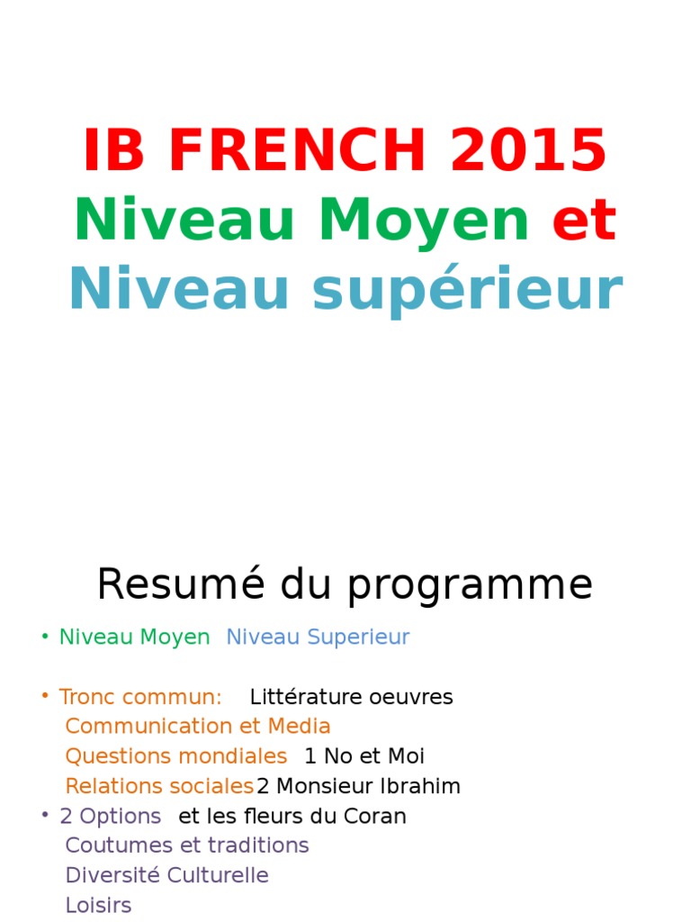 Ib French Brochure 2015 | PDF | Évolution de carrière | Études des ...