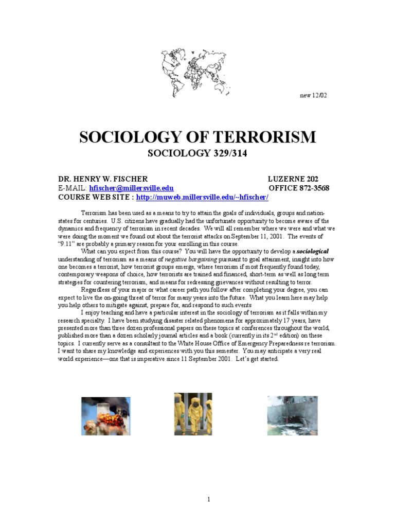 Sociology of Terrorism | PDF | Counter Terrorism | Sociology