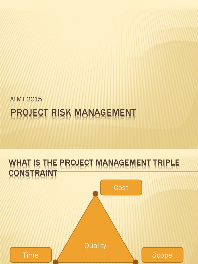 Project Risk Management | PDF