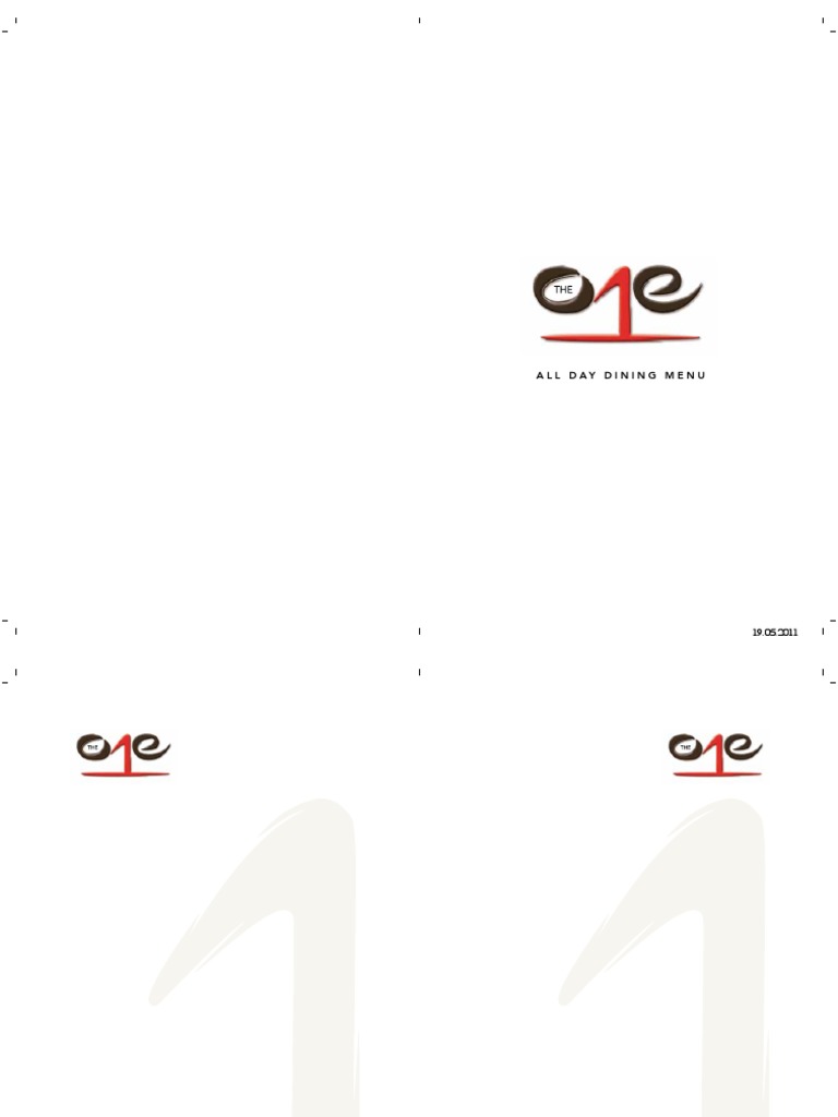 All Day Dining Menu | PDF | Hamburgers | Salad