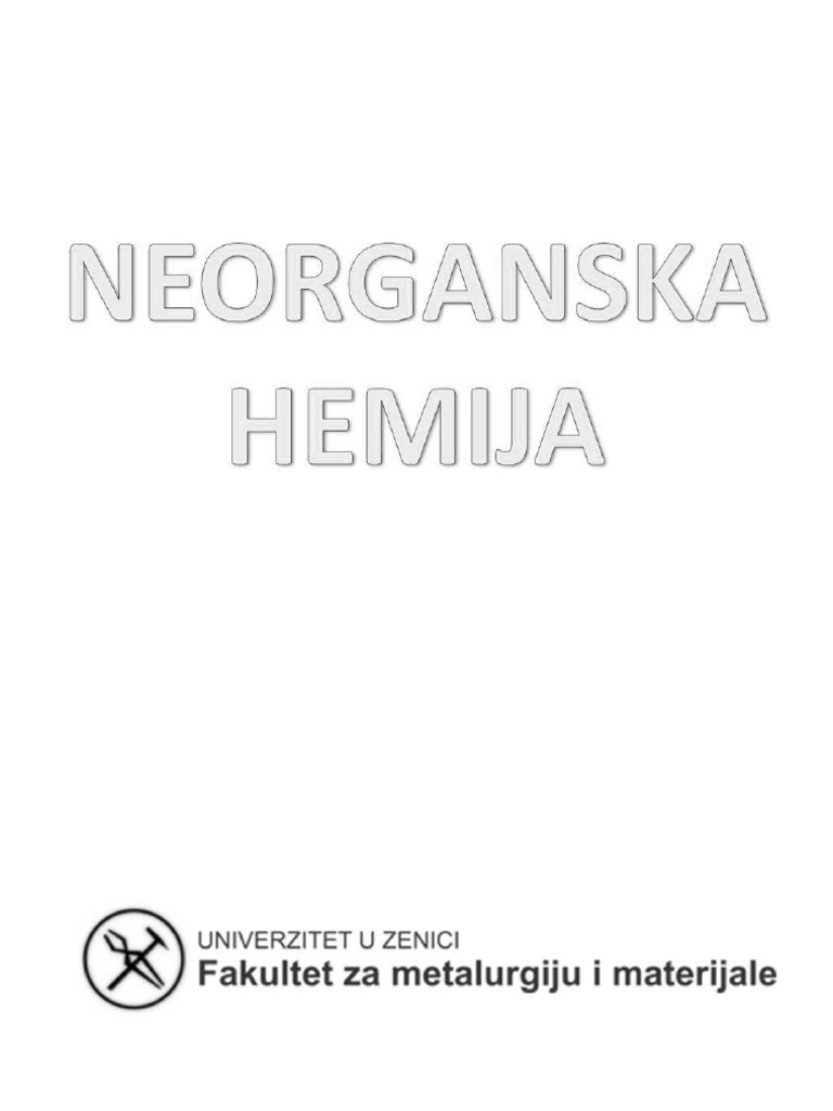 Neorganska Hemija | PDF