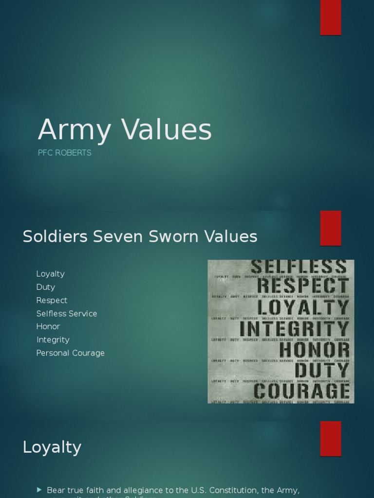 Army Values | PDF