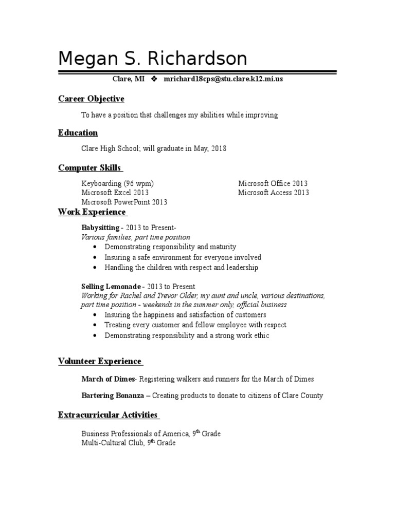 Resume For Portfolio | PDF | Career & Growth