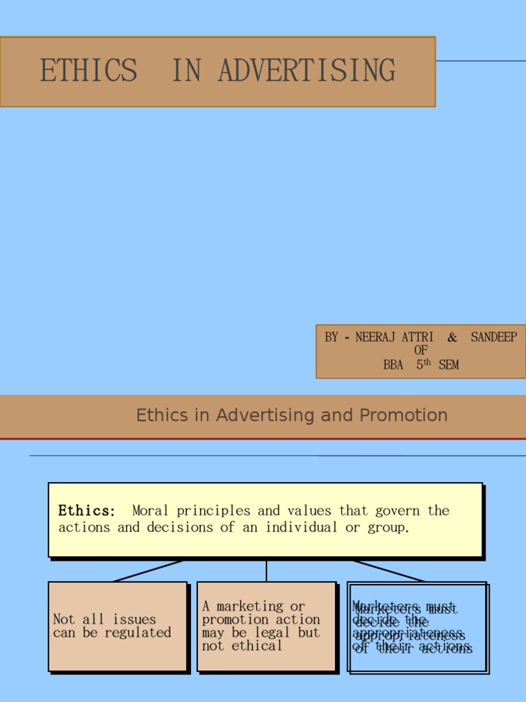 Ethics in Advertising | PDF | Advertising | Stereotypes