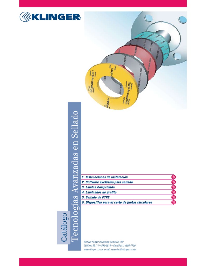 Juntas Klinger Sil | PDF | Tornillo | Elasticidad (Física)