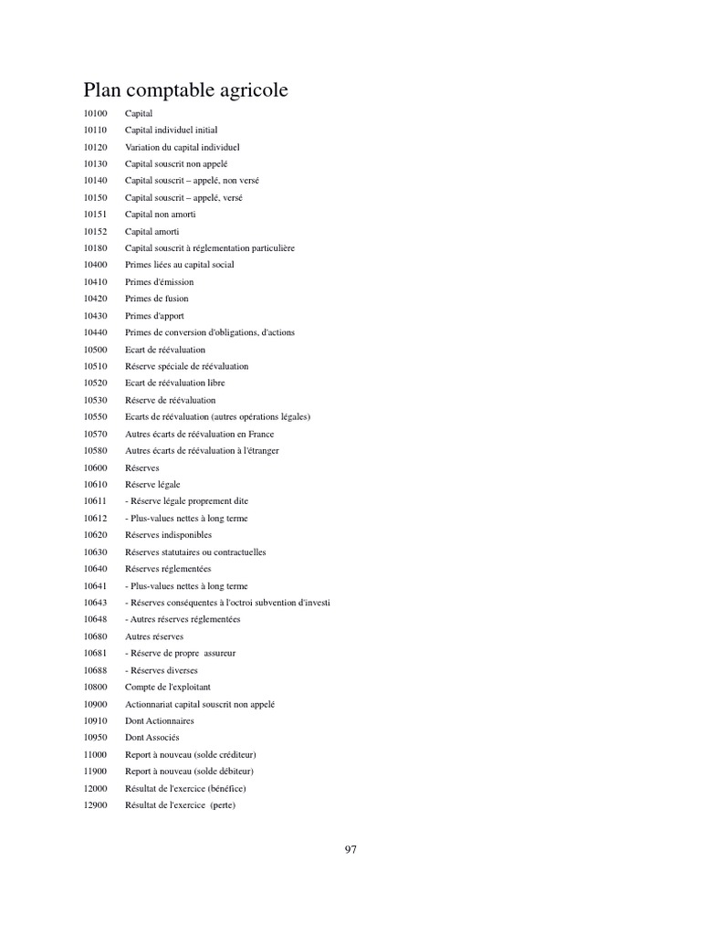 26 Plan Comptable | PDF | Obligation (finance) | Prêts
