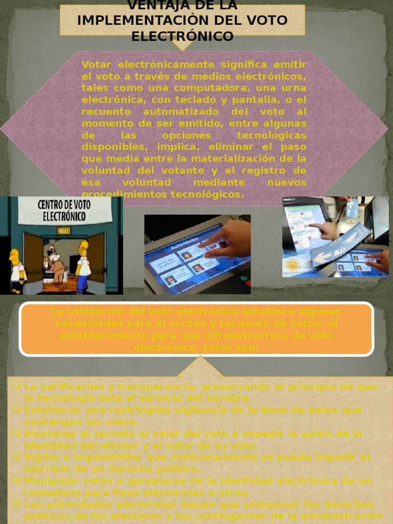 El Voto Electronico 10 | PDF | Votación electrónica | Votación